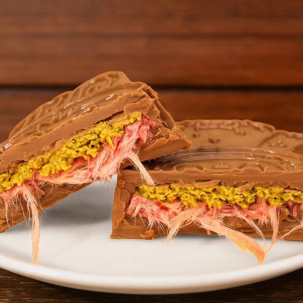 Labubu Angel Hair Dubai Chocolate Bar, Pink Cotton Candy – The Oil Tree